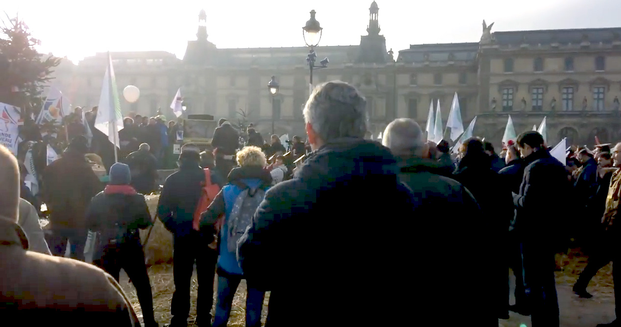 Action Syndicale le 19 décembre 2017 au Louvre - FNSEA Grand Bassin ...